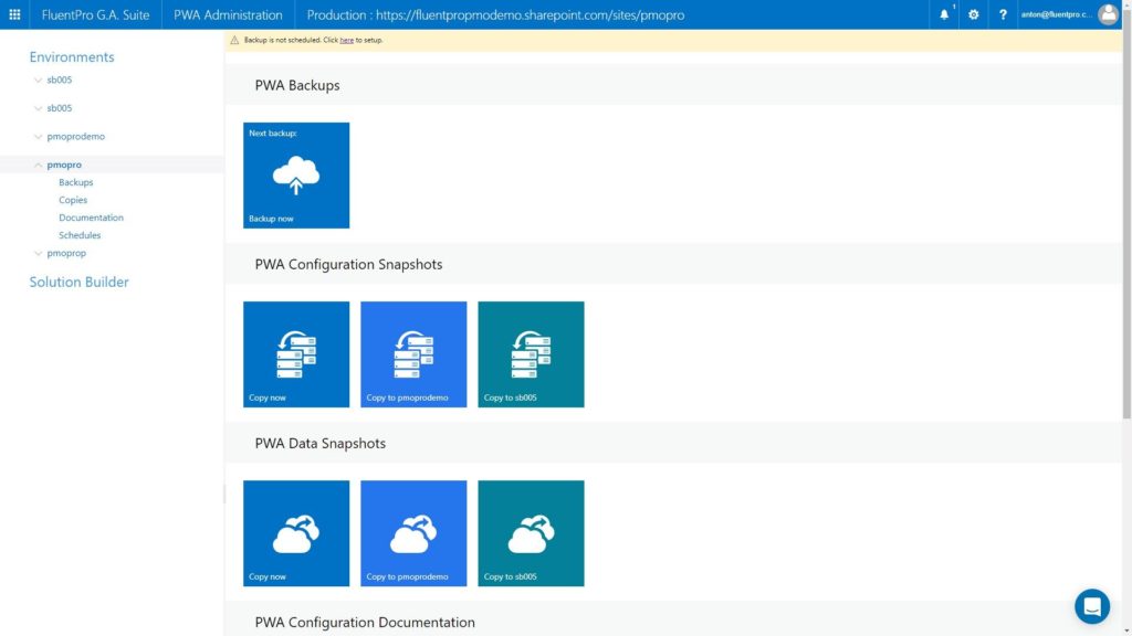 FluentPro Governance and Administration Suite for Project Online