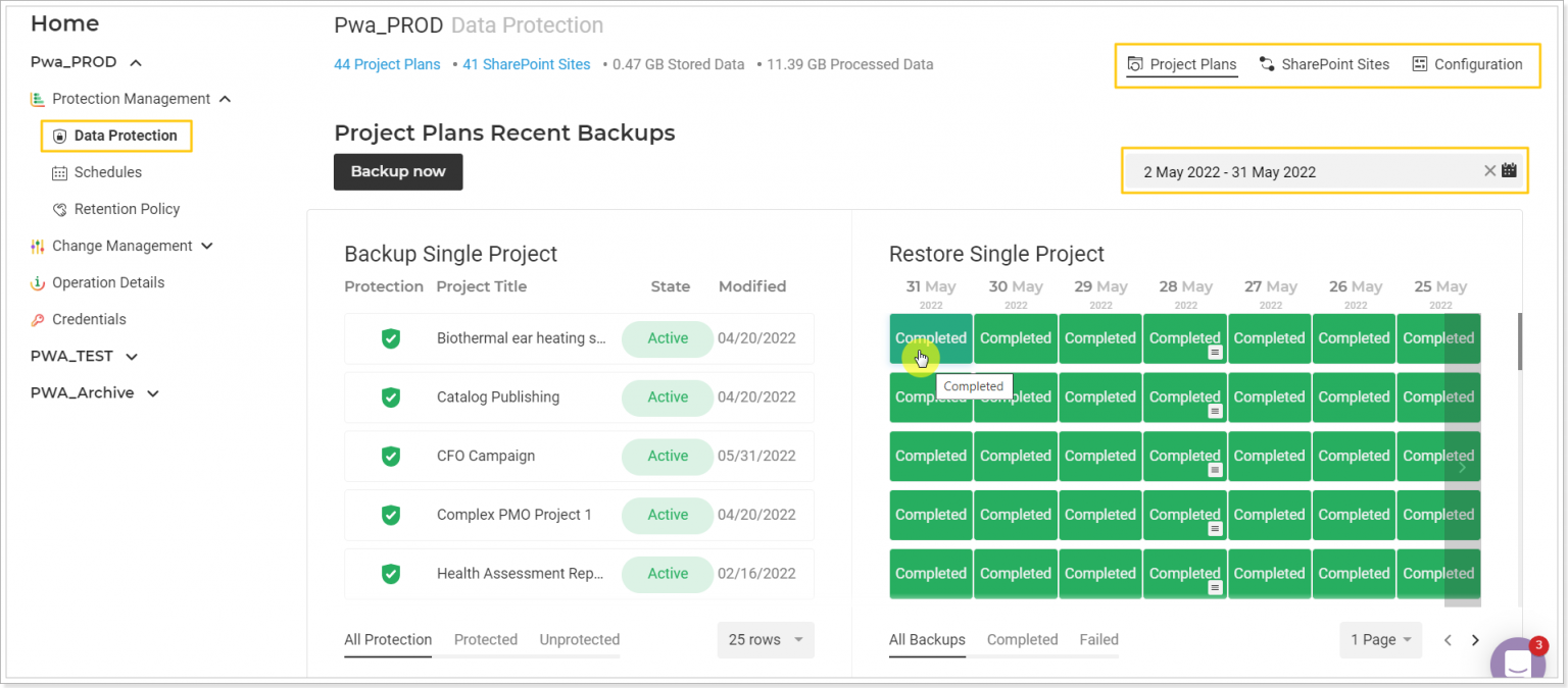 Backup and Restore Projects in Microsoft Project Online - FluentPro ...